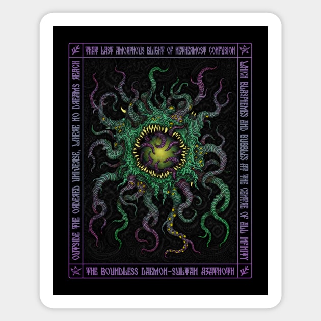 Azathoth Icon - Azhmodai 2020 - Azathoth - Sticker | TeePublic